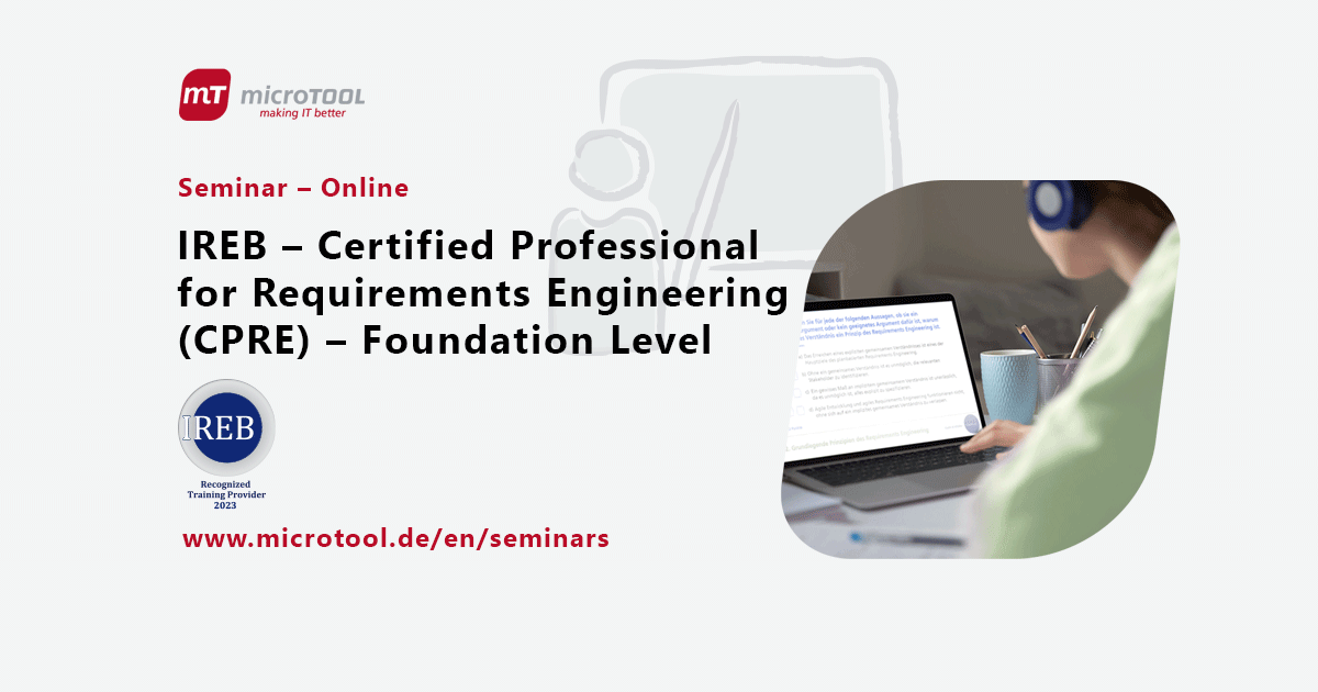 IREB CPRE Foundation Level Online | microTOOL