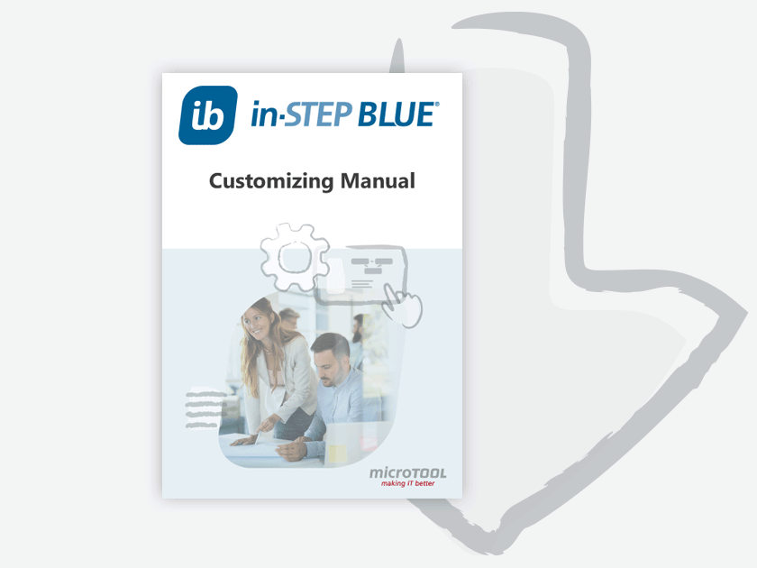 in-STEP BLUE - Customizing Manual | microTOOL