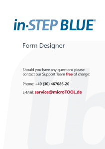 Software for Process-Based Project Management in-STEP BLUE