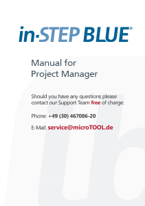 Software for Process-Based Project Management in-STEP BLUE