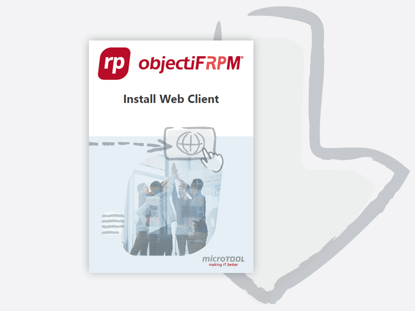 objectiF RPM - Install Web-Client | microTOOL