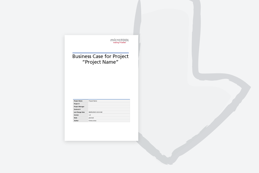 Business Case Template for your project | microTOOL