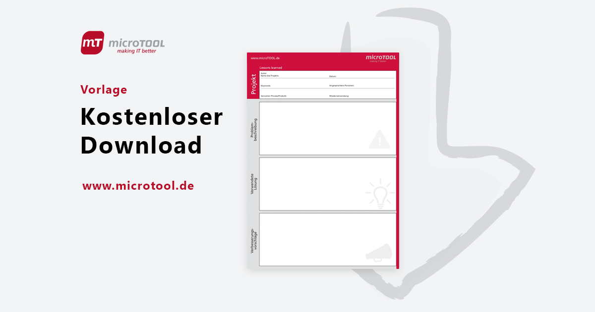 Vorlage - Lessons learned | microTOOL