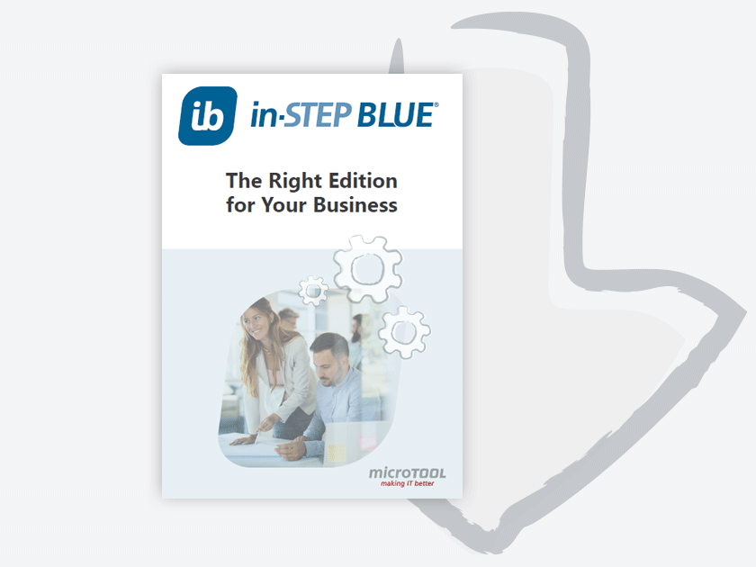 in-STEP BLUE - The right edition for your business | microTOOL